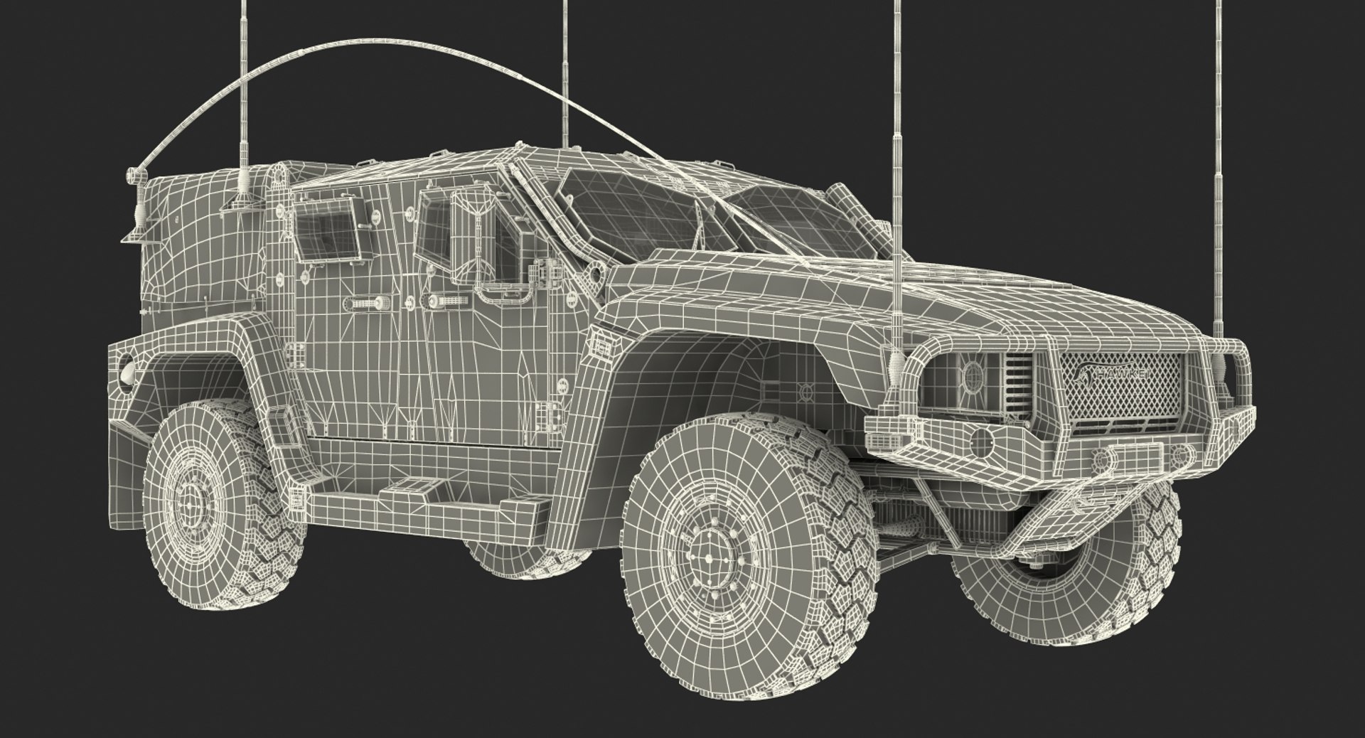 3D Hawkei Thales 4x4 Vehicle - TurboSquid 1360014