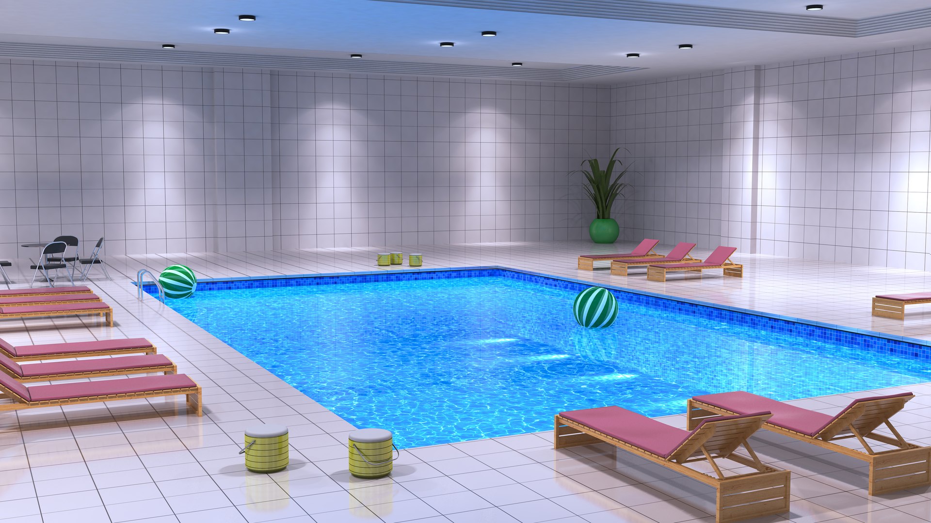 3D Model Indoor Swimming Pool Complex - TurboSquid 1724353