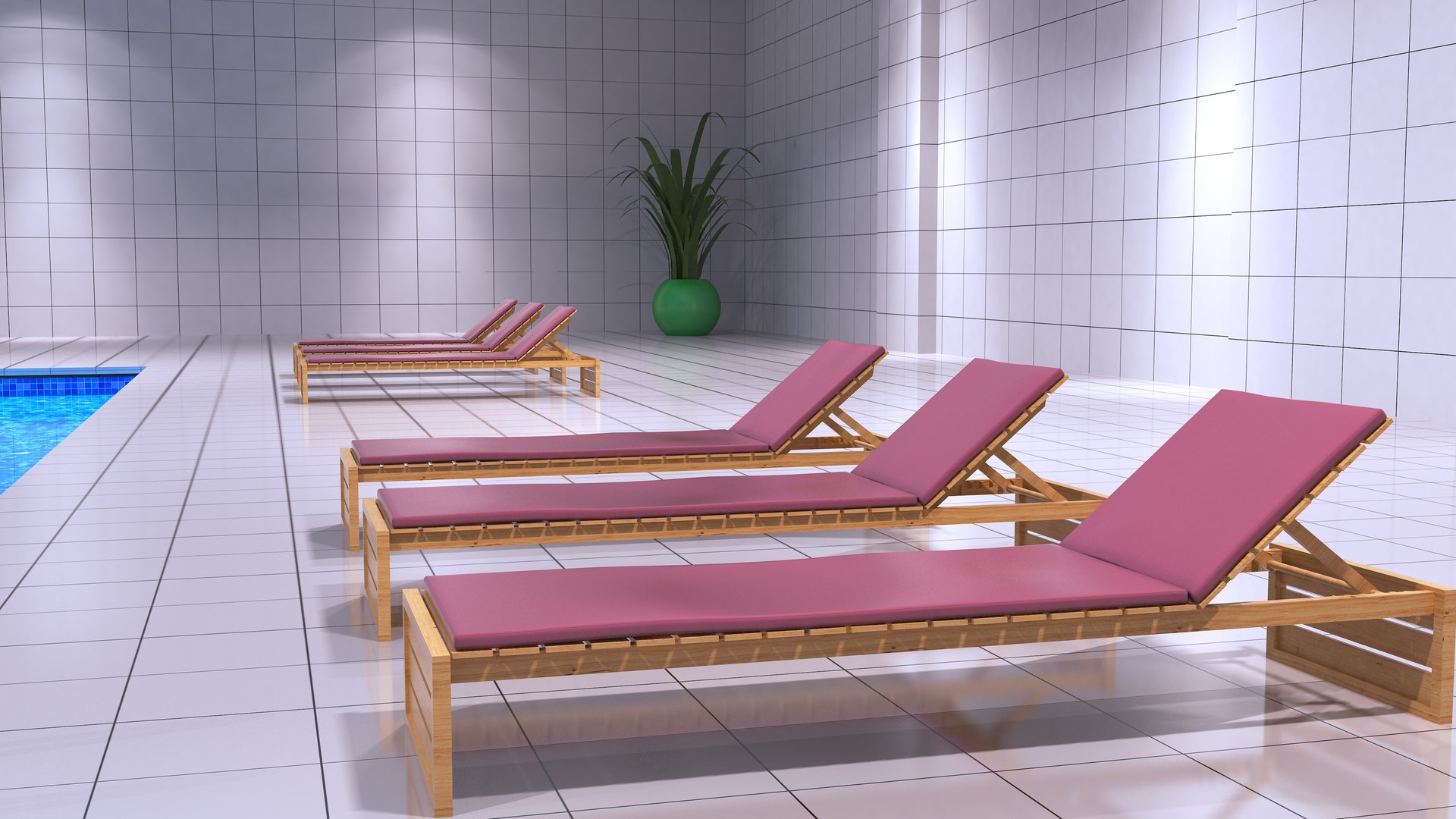 3D Model Indoor Swimming Pool Complex - TurboSquid 1724353