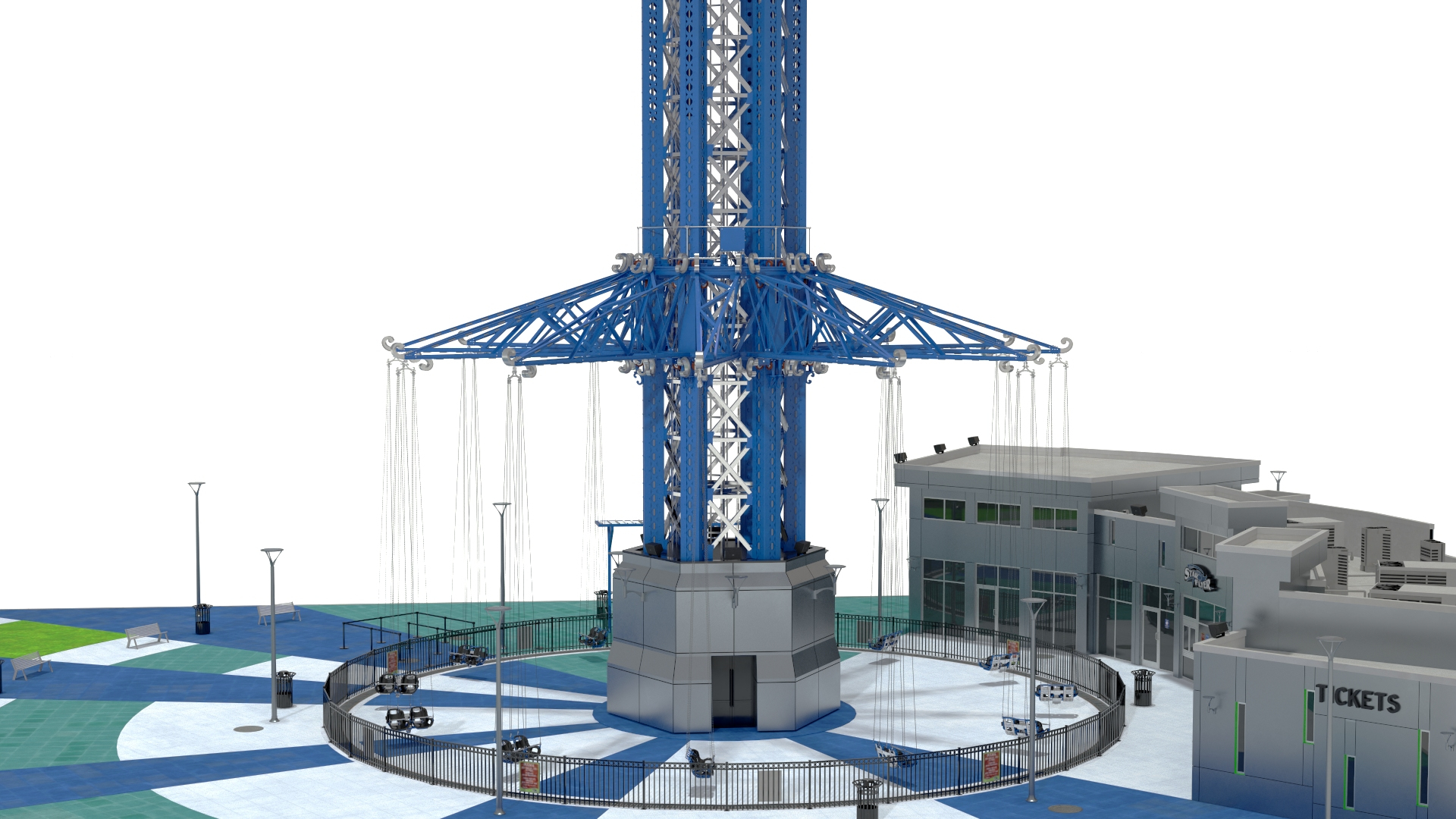 Orlando StarFlyer Attraction Rigged 3D - TurboSquid 2280219