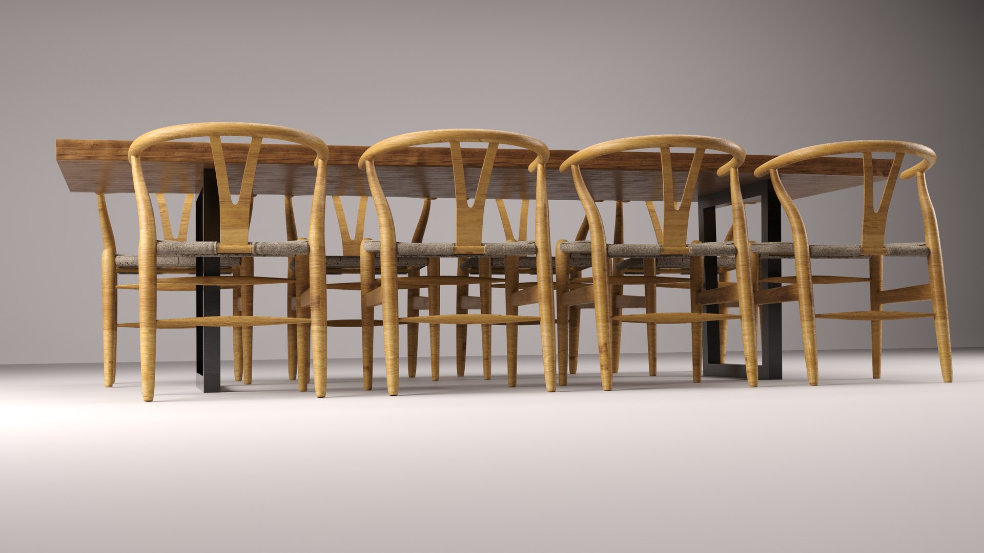 3D Wooden Organic Dining Table 3D Model - TurboSquid 1832402