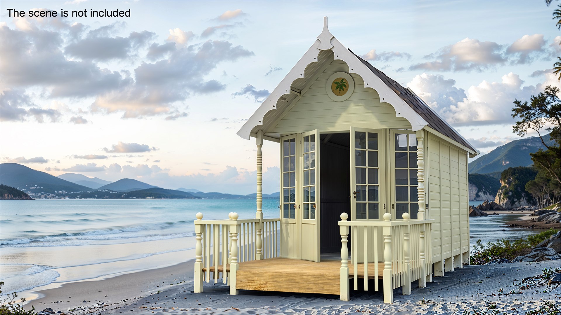 3D Model Small Beach Hut - TurboSquid 2354627