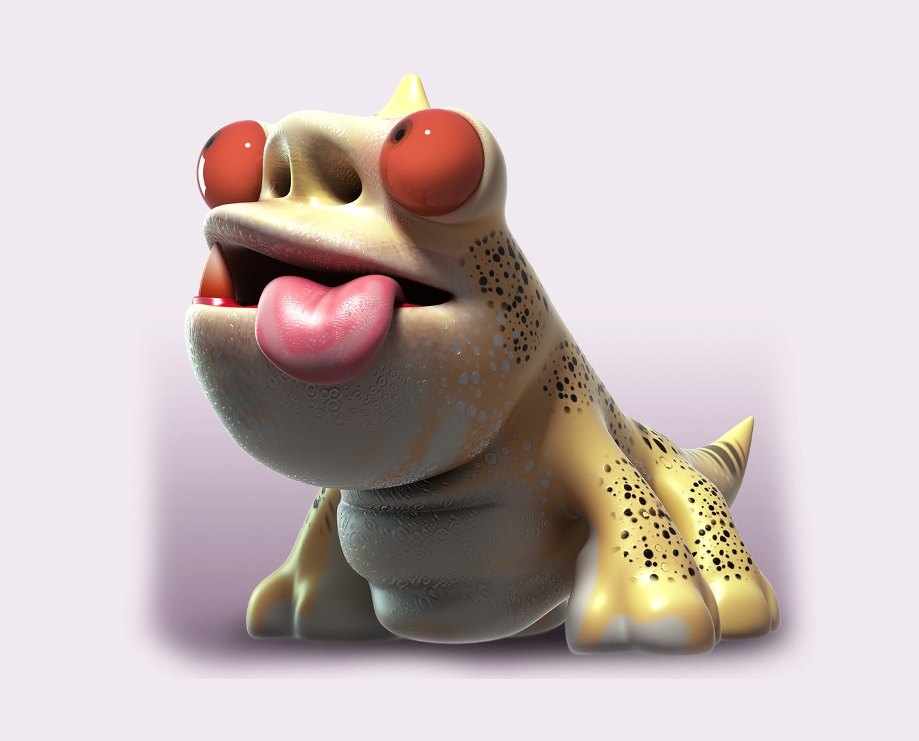 Gecko Cartoon Toon 3d Model