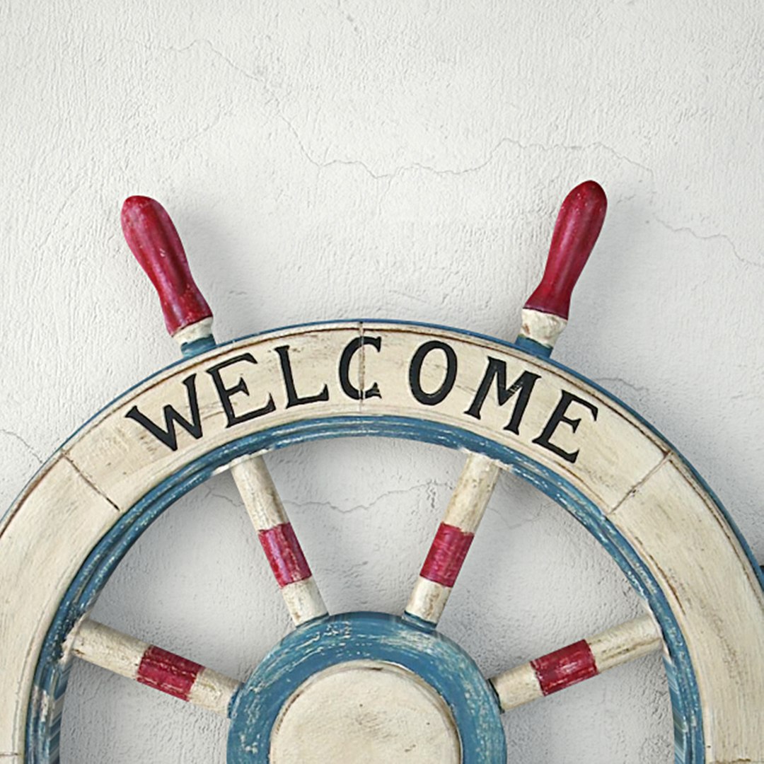 Wood Wheel Wall Decor Model - TurboSquid 1203121