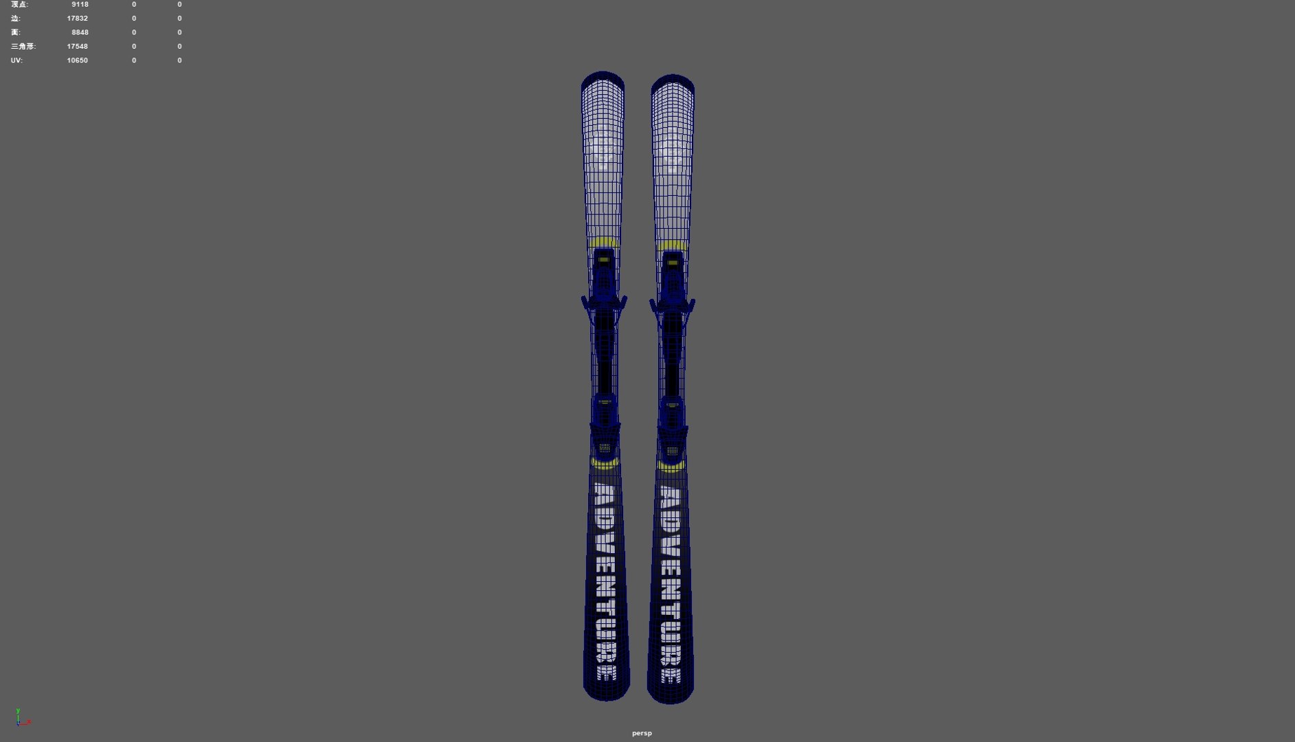 Skis 3D Model - TurboSquid 2245358