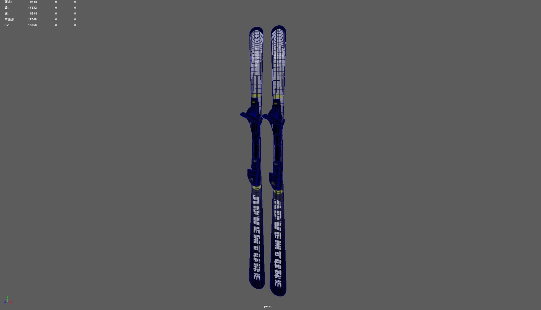 Skis 3D Model - TurboSquid 2245358