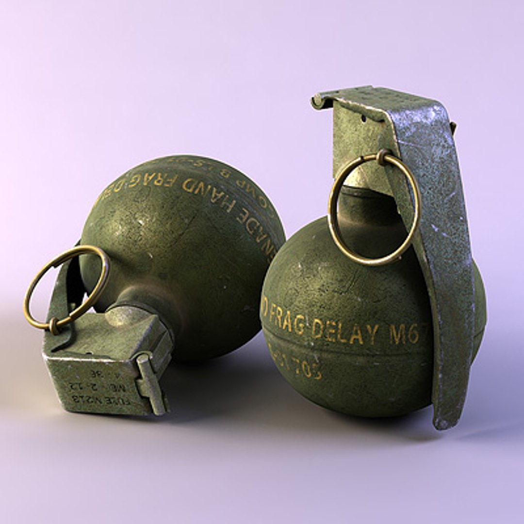M67 Grenade Max8 3d Model