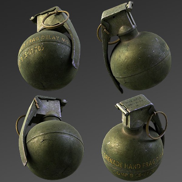 m67 grenade max8 3d model