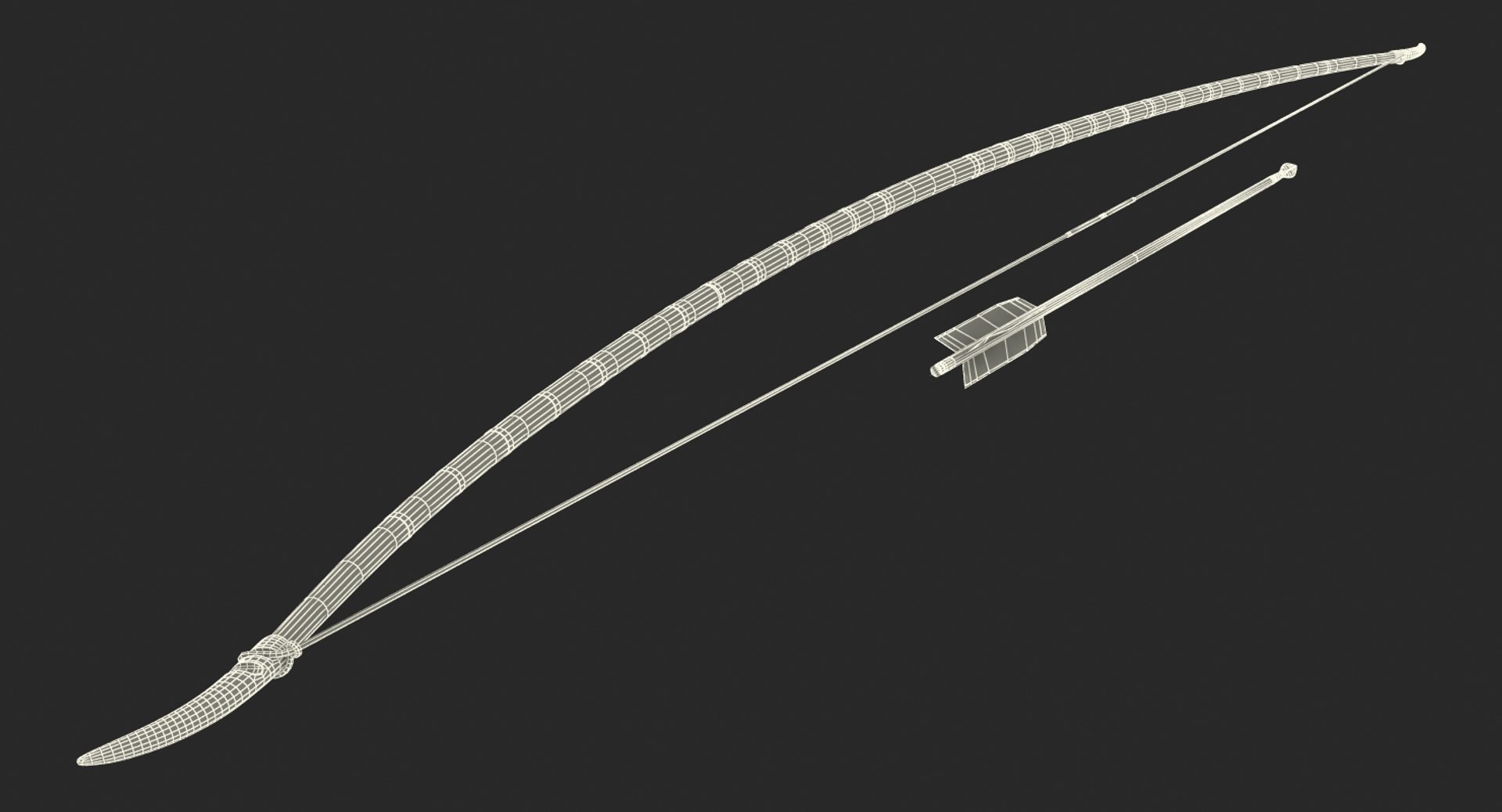 3D viking bow arrow model - TurboSquid 1362773