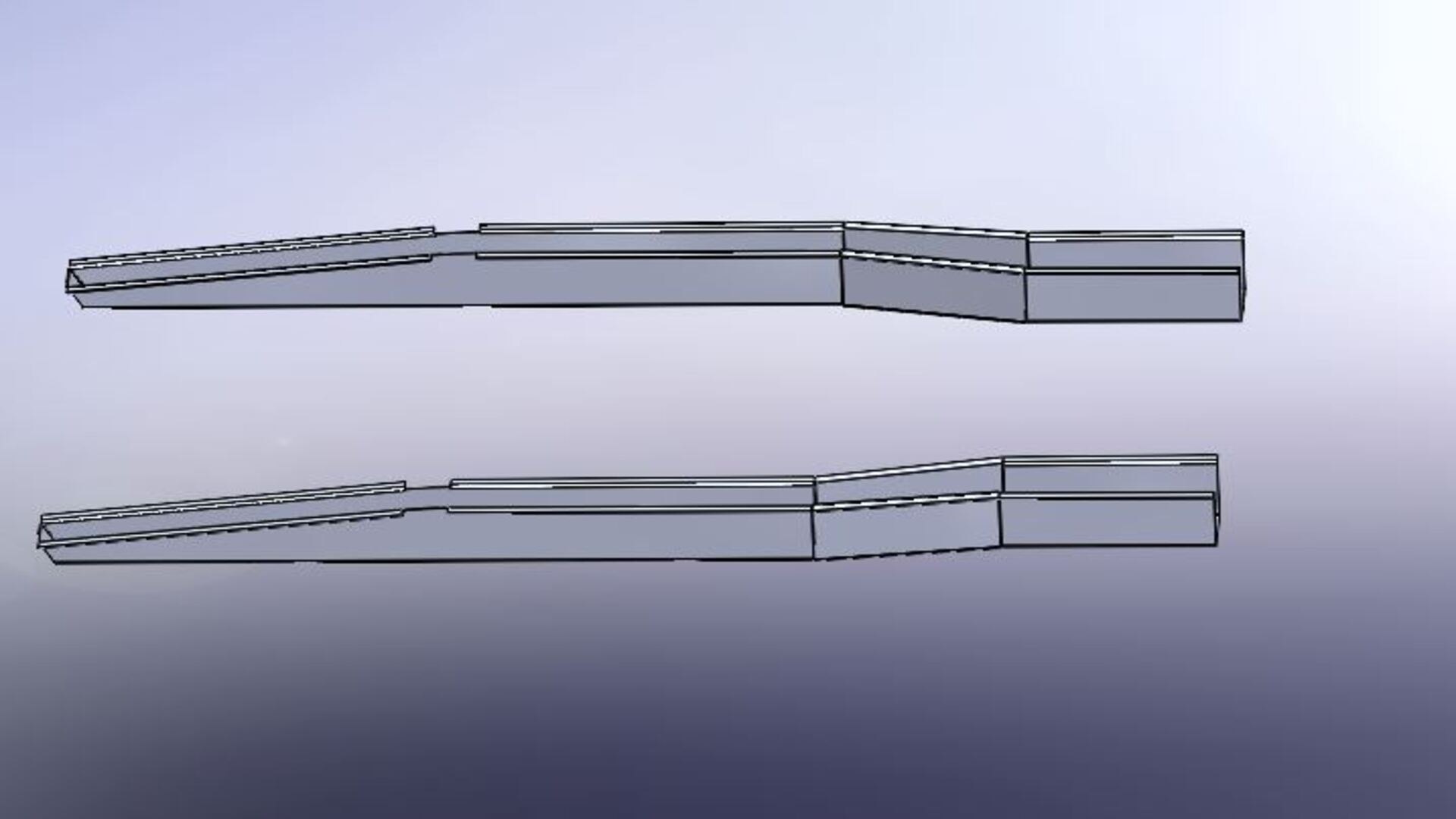 Nissan Silvia240sx S14 Frame Rails 3D model - TurboSquid 2170927