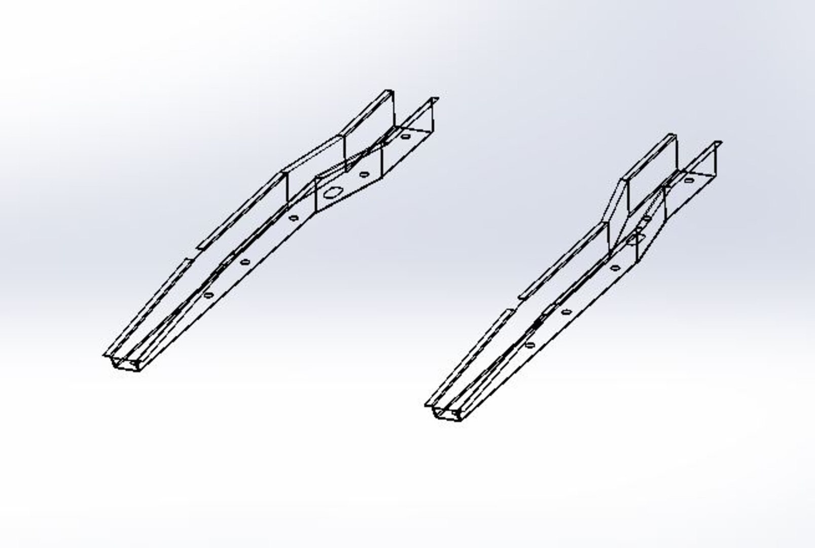 Nissan Silvia240sx S14 Frame Rails 3D model - TurboSquid 2170927