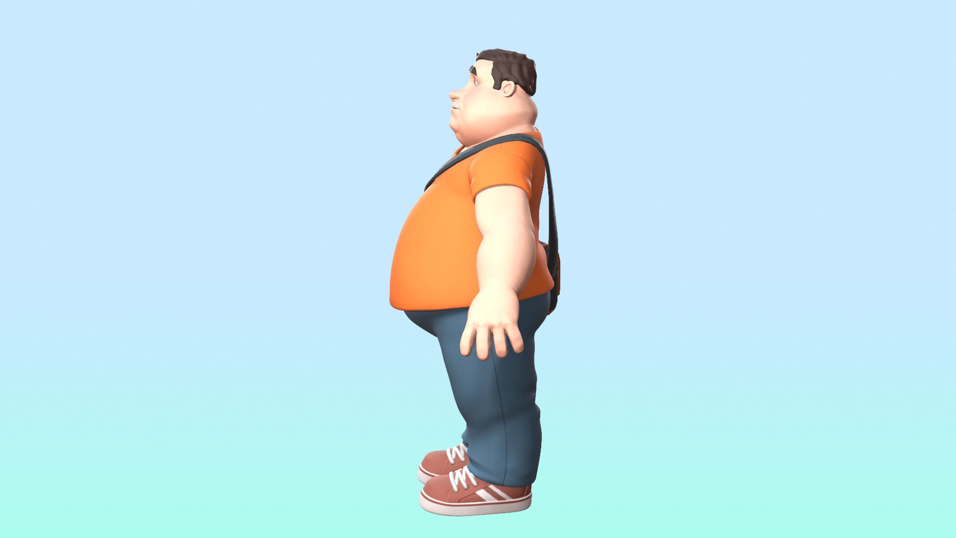 Chubby Male Character 3D Model - TurboSquid 1416957