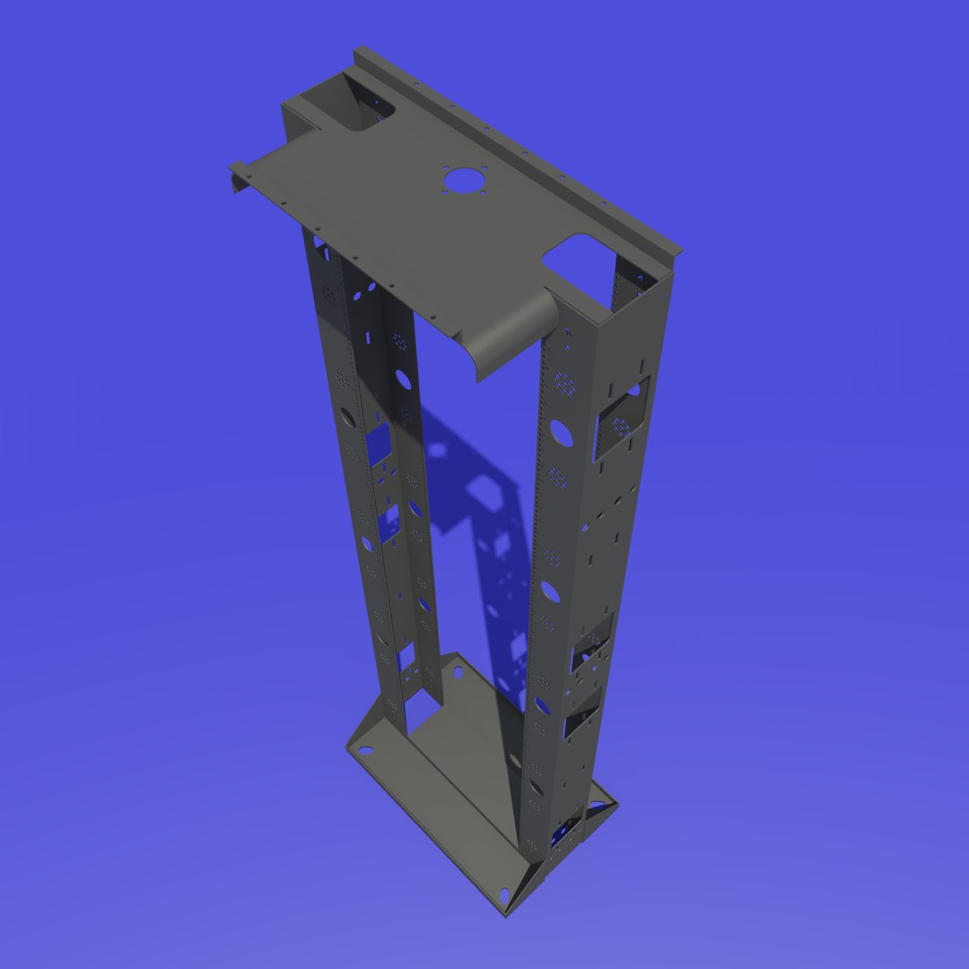 3d seismic 2-post open frame model