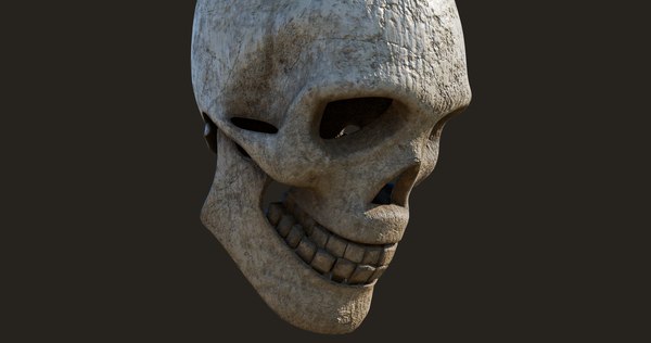 modelo 3d Crack Skull con PBR Unity Unreal Engine V-ray Arnold Texturas ...