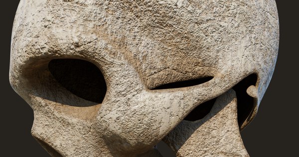 modelo 3d Crack Skull con PBR Unity Unreal Engine V-ray Arnold Texturas ...