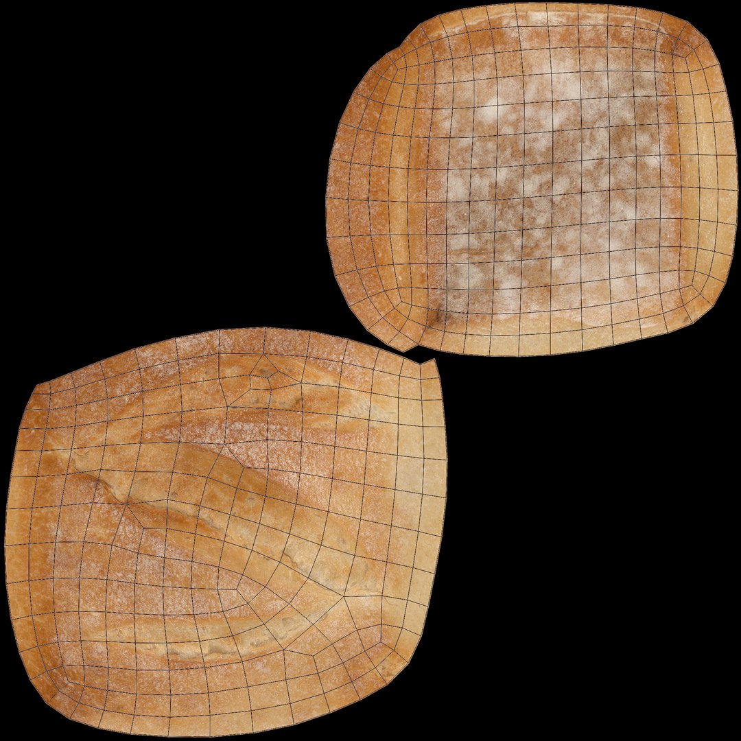3D Model Bread Roll AR VR PBR Lowpoly With Game Ready - TurboSquid 2094349