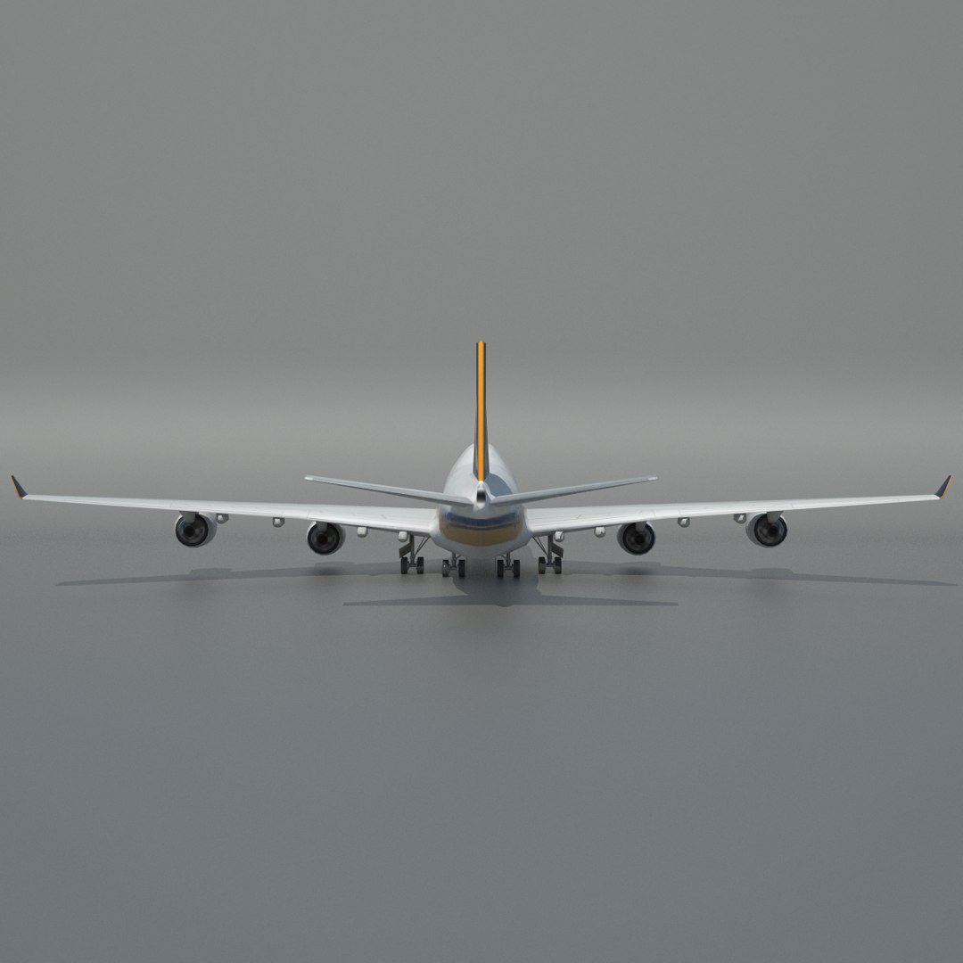 boeing 747-400 modeled simulation 3d model