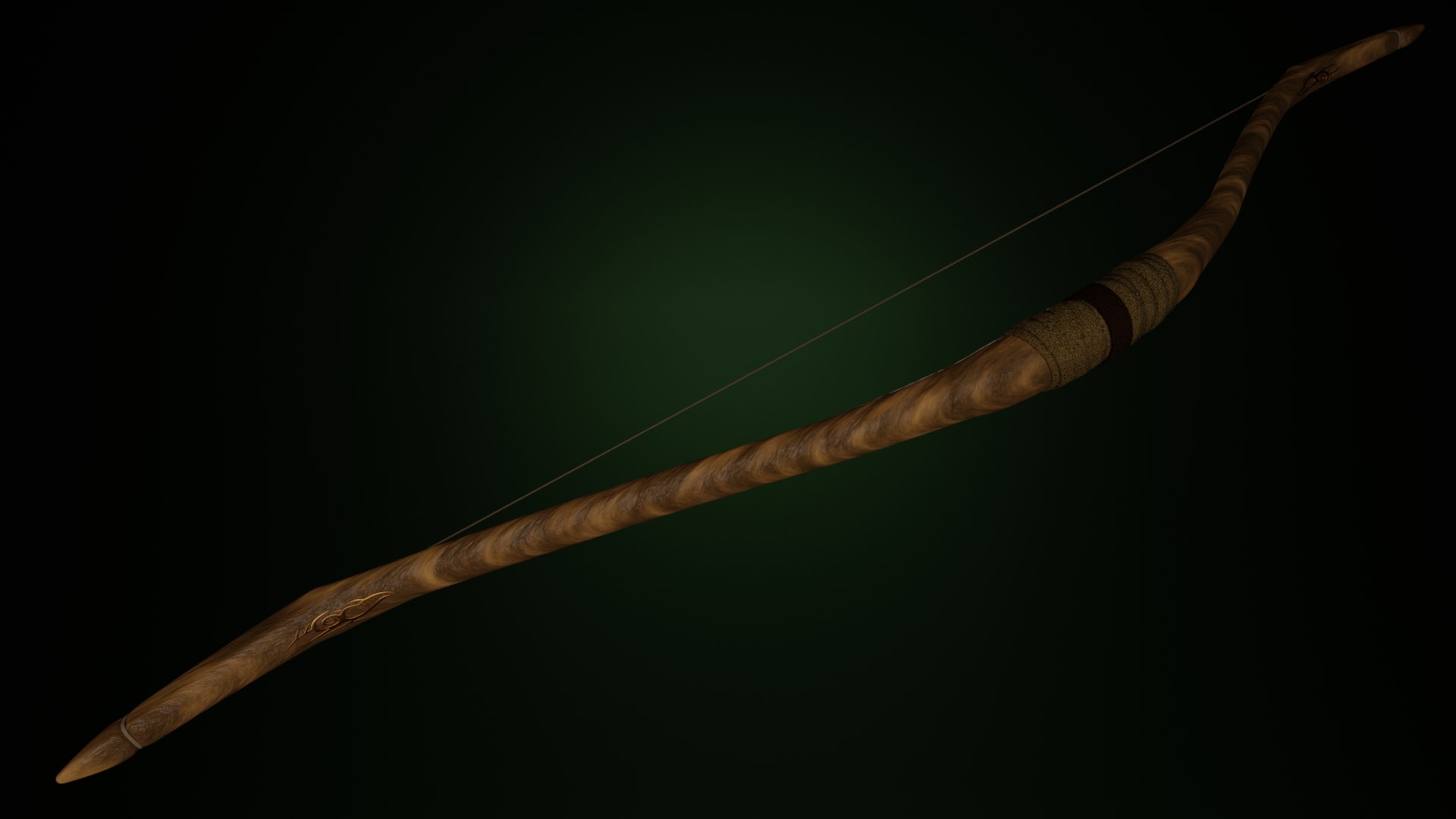 Free Simple Elven Bow 3D - TurboSquid 2136667