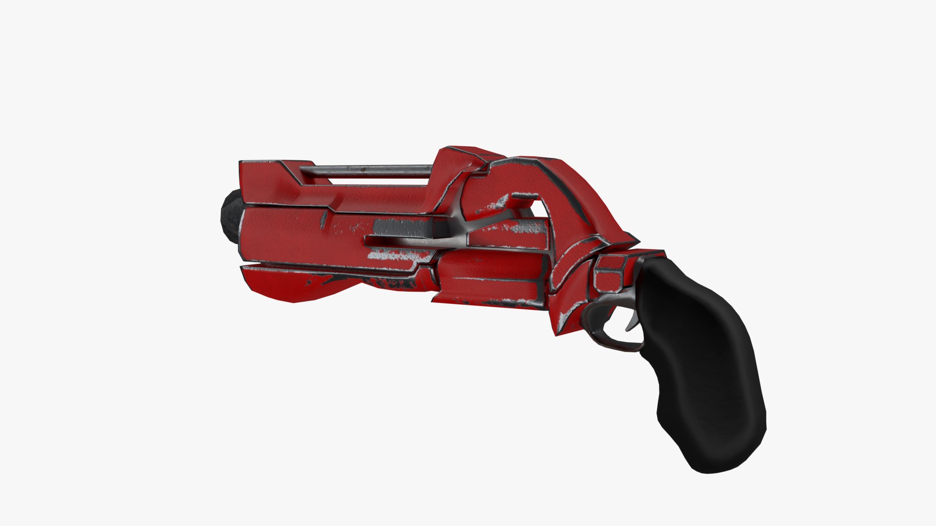 3D Sci-fi Revolver Model - TurboSquid 1352277