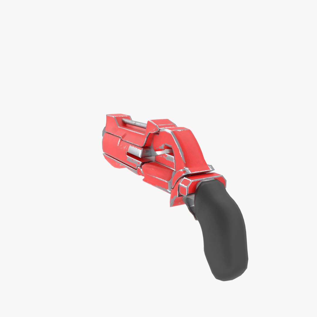 3D Sci-fi Revolver Model - TurboSquid 1352277