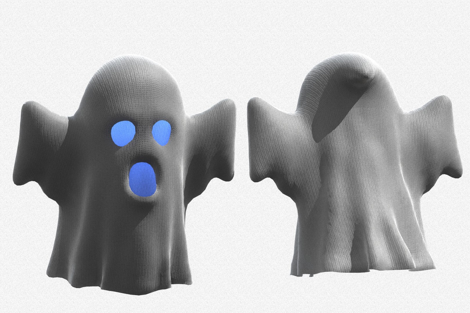 3D Little Cartoon Ghost Model - TurboSquid 1337069