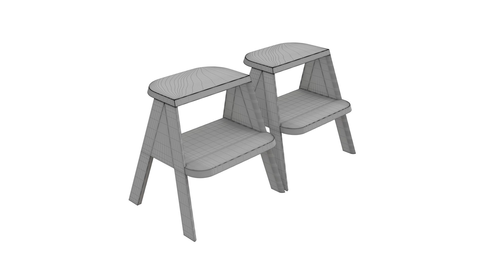 3D Butler Stool Model - TurboSquid 1946491