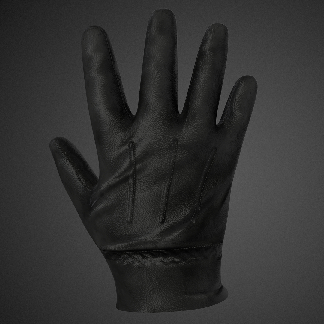 Leather gloves 3D model - TurboSquid 1227079