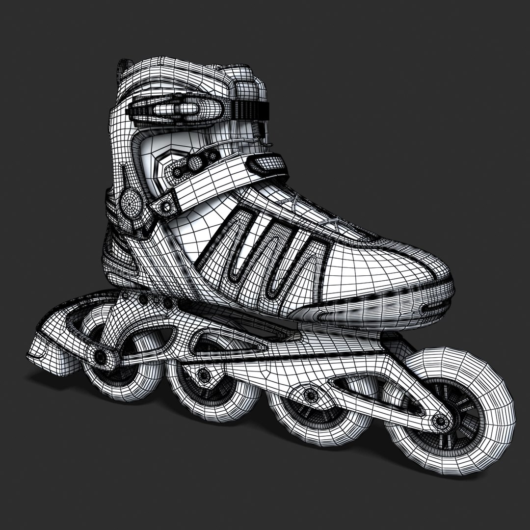 3d Model Rollerblades Roller