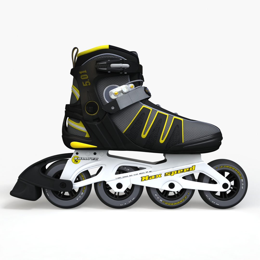 3d Model Rollerblades Roller