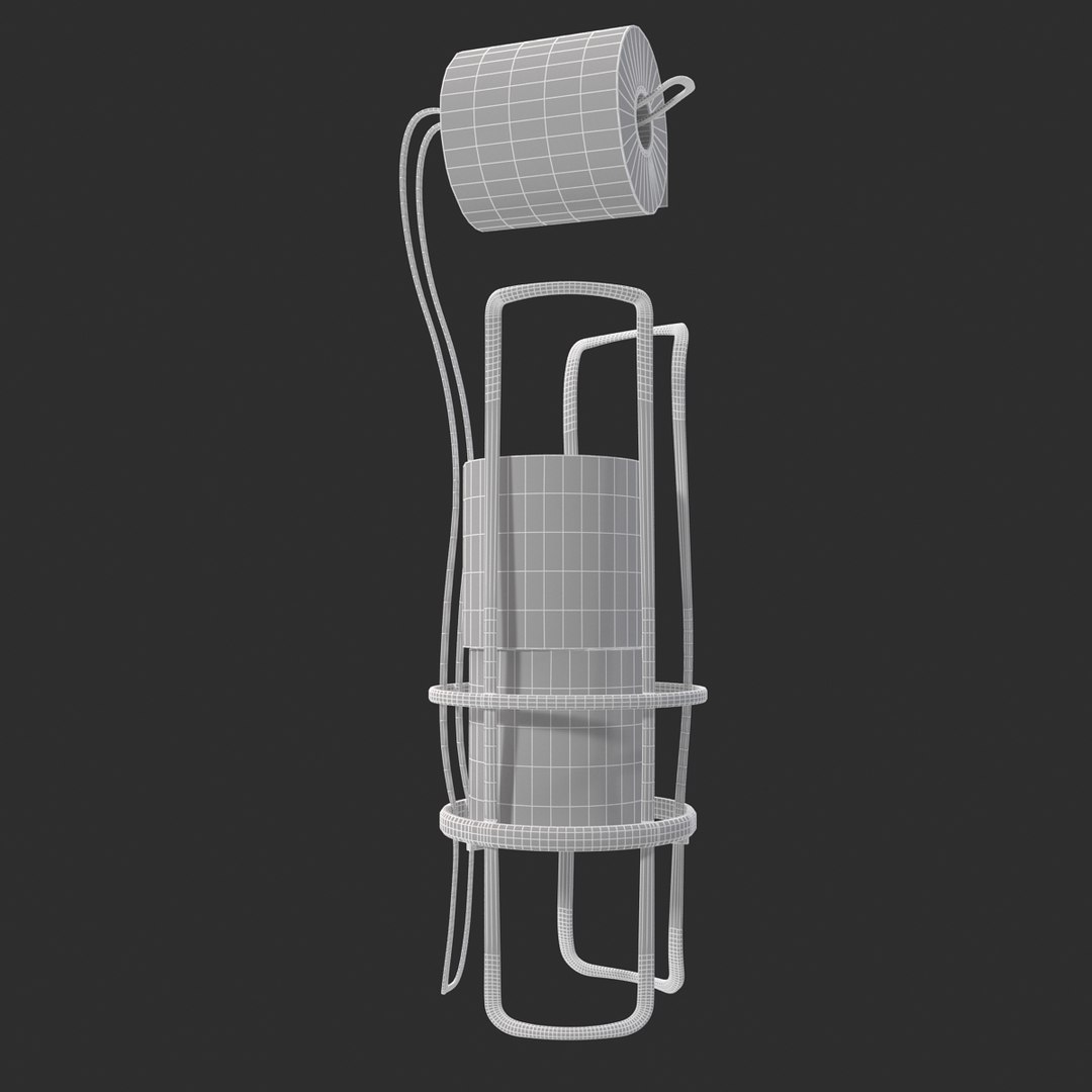 3d model toilet paper holder stand