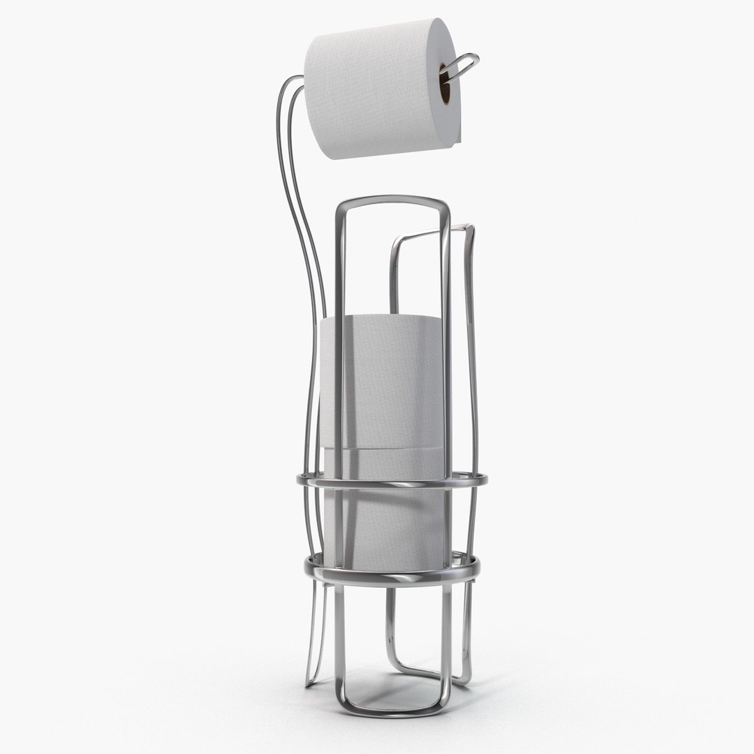3d model toilet paper holder stand