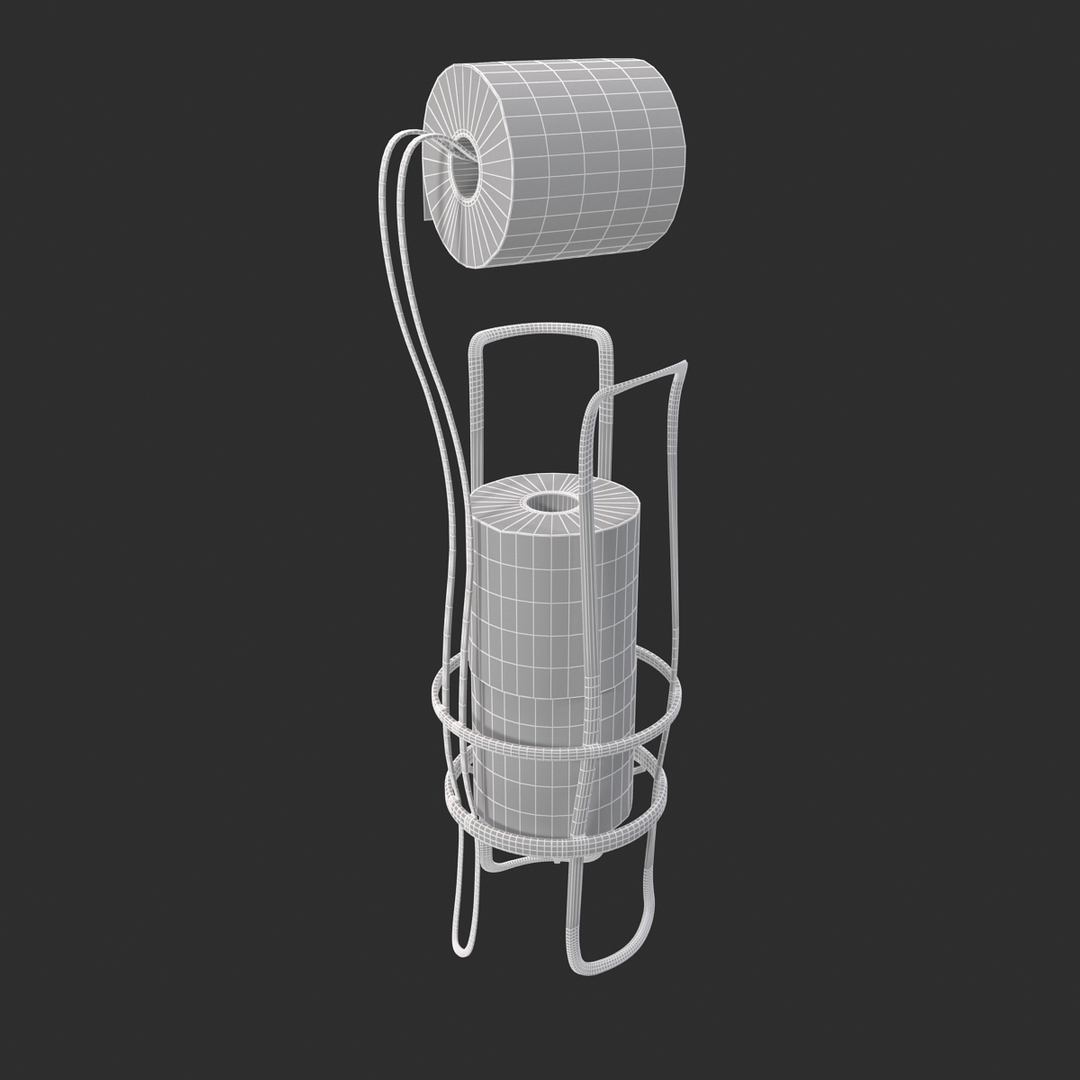 3d model toilet paper holder stand