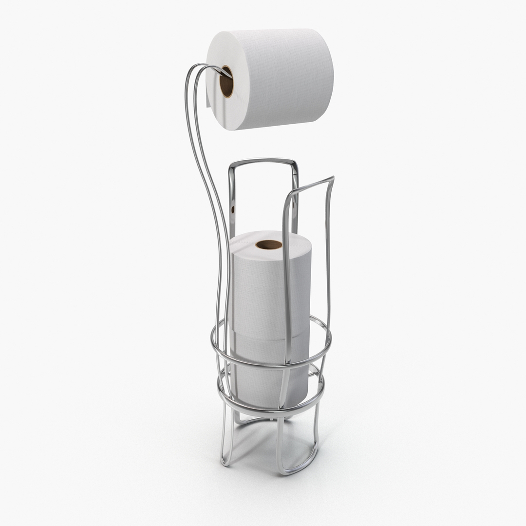 3d model toilet paper holder stand