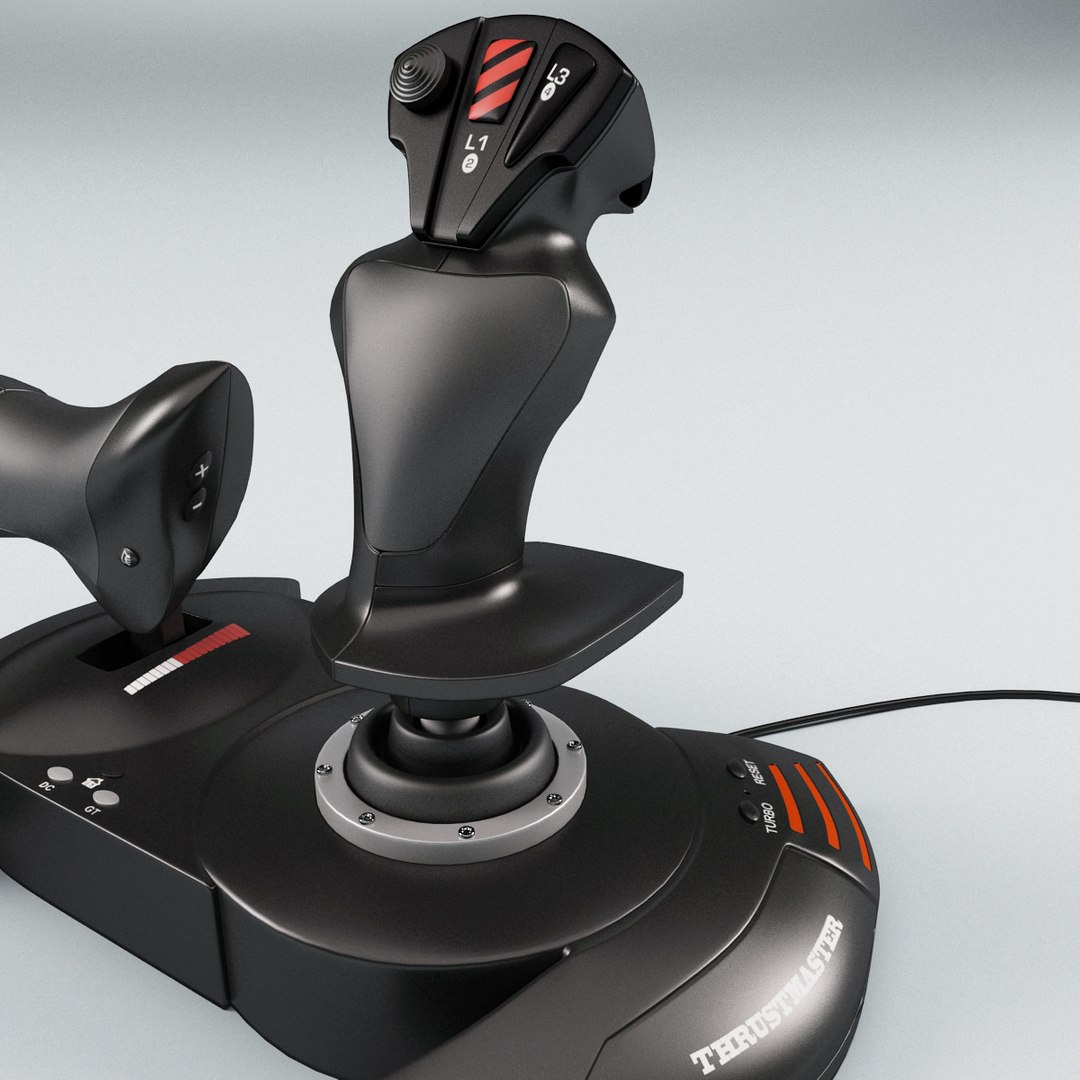Joystick Thrustmaster T-flight 3d Model