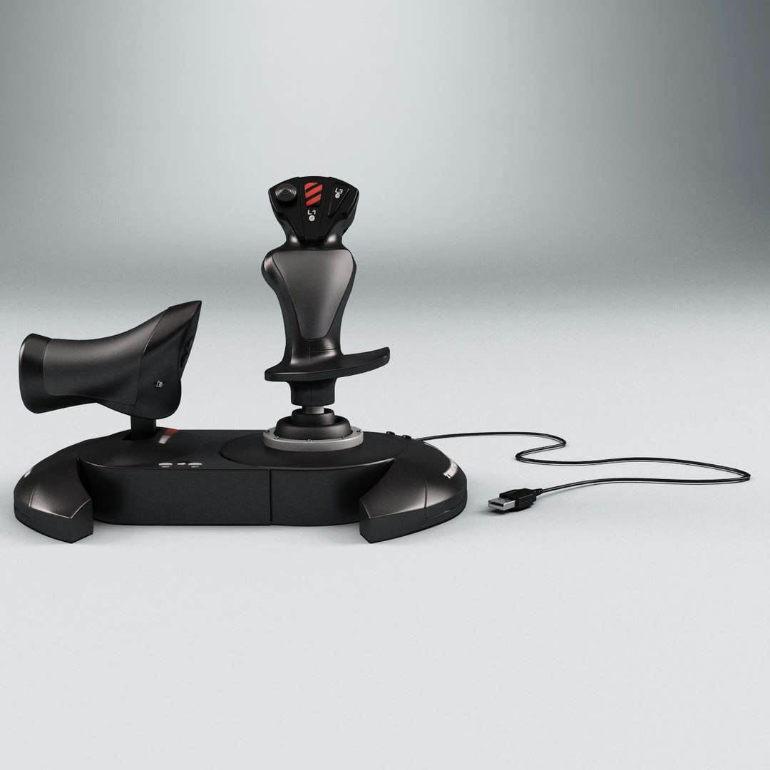 Joystick Thrustmaster T-flight 3d Model