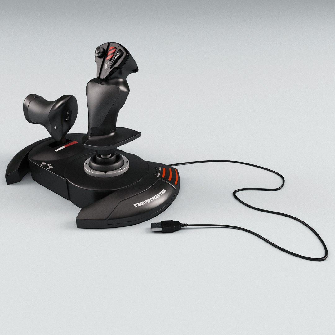Joystick Thrustmaster T-flight 3d Model