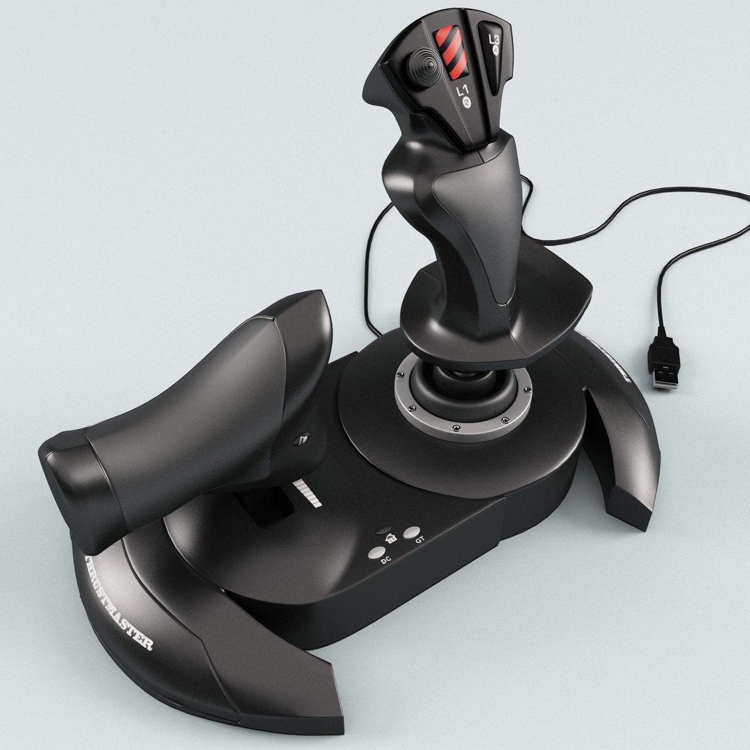 Joystick Thrustmaster T-flight 3d Model