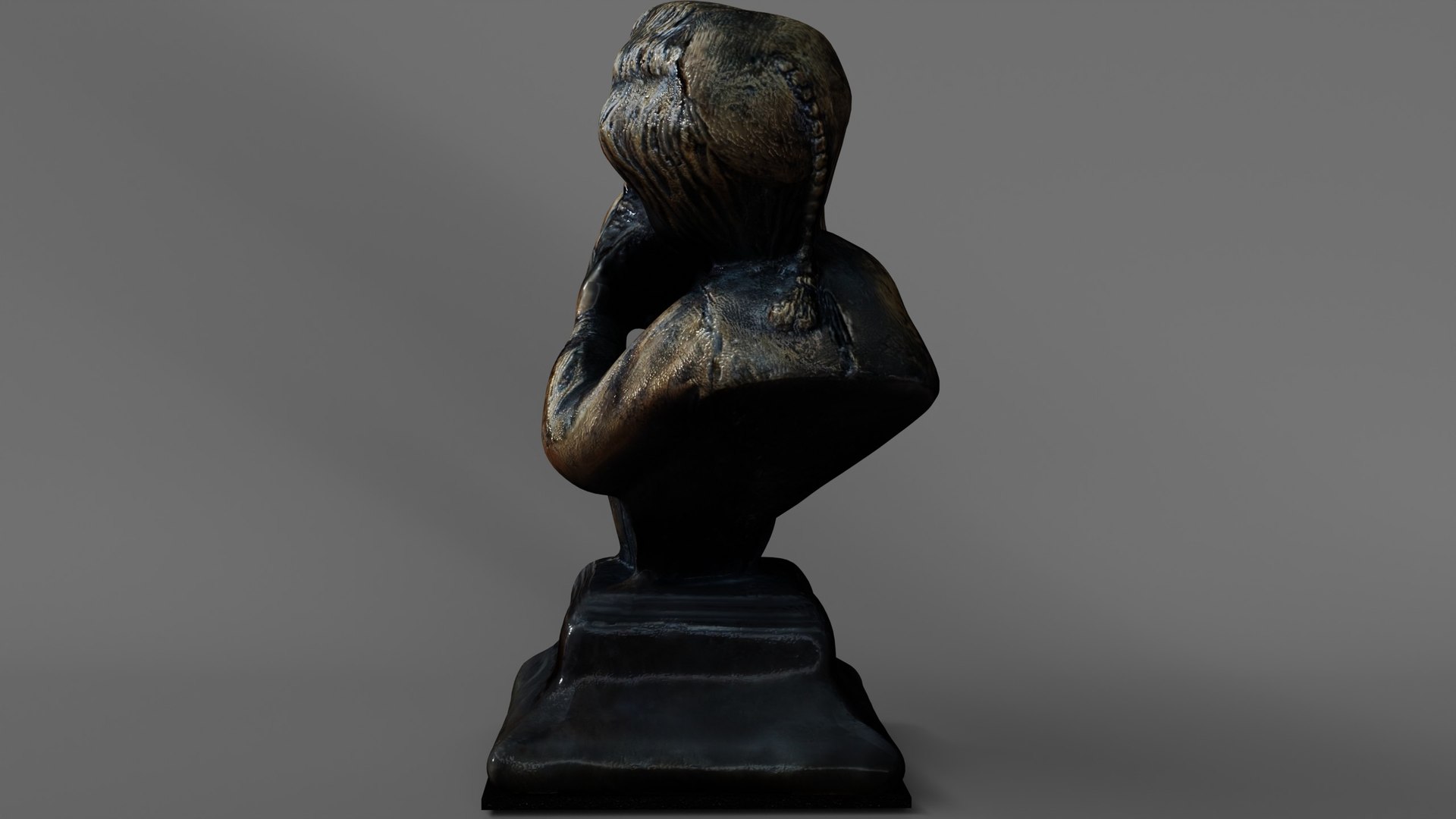Statue Rodin 3D Model - TurboSquid 2173739