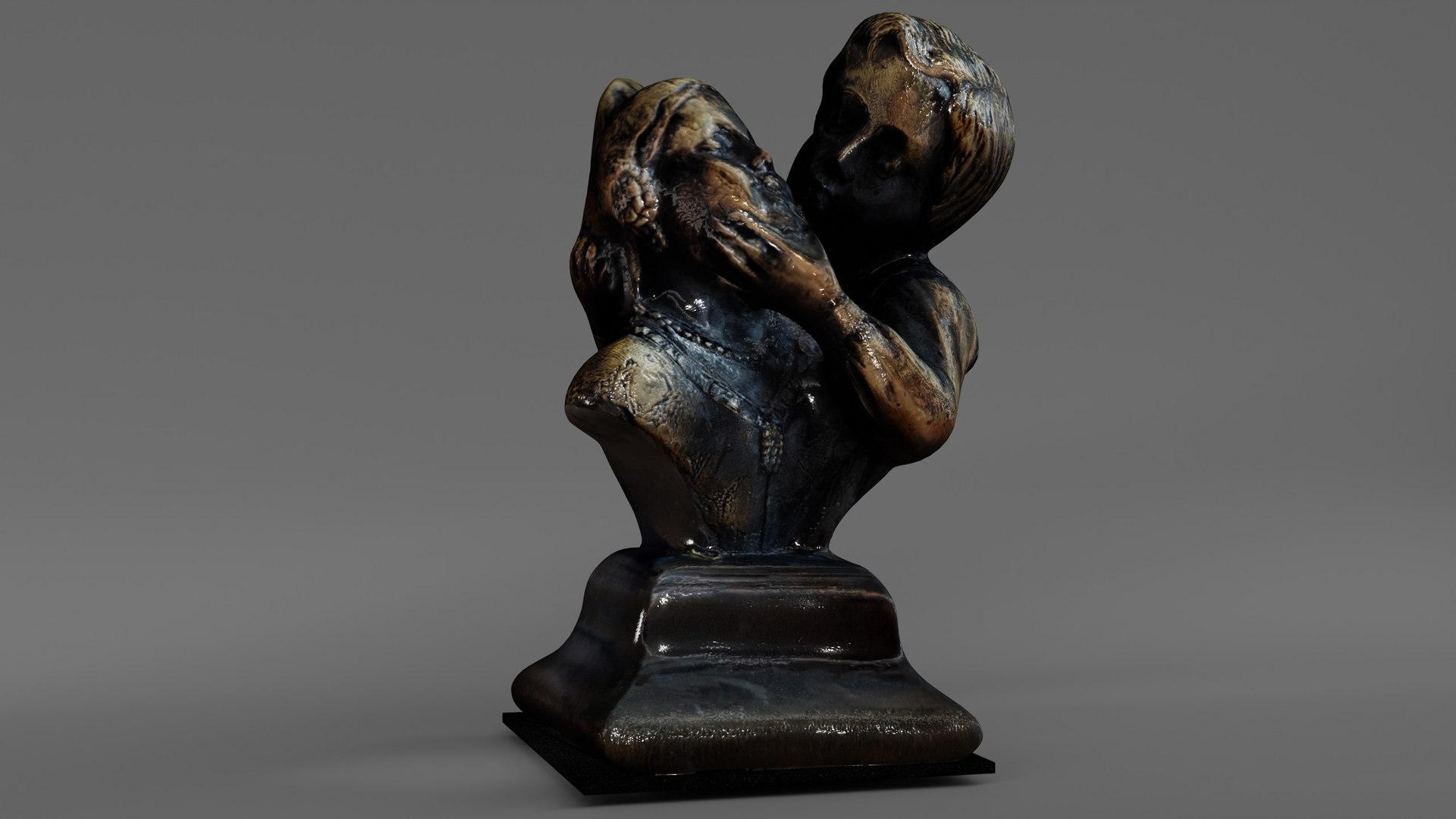 Statue Rodin 3D Model - TurboSquid 2173739