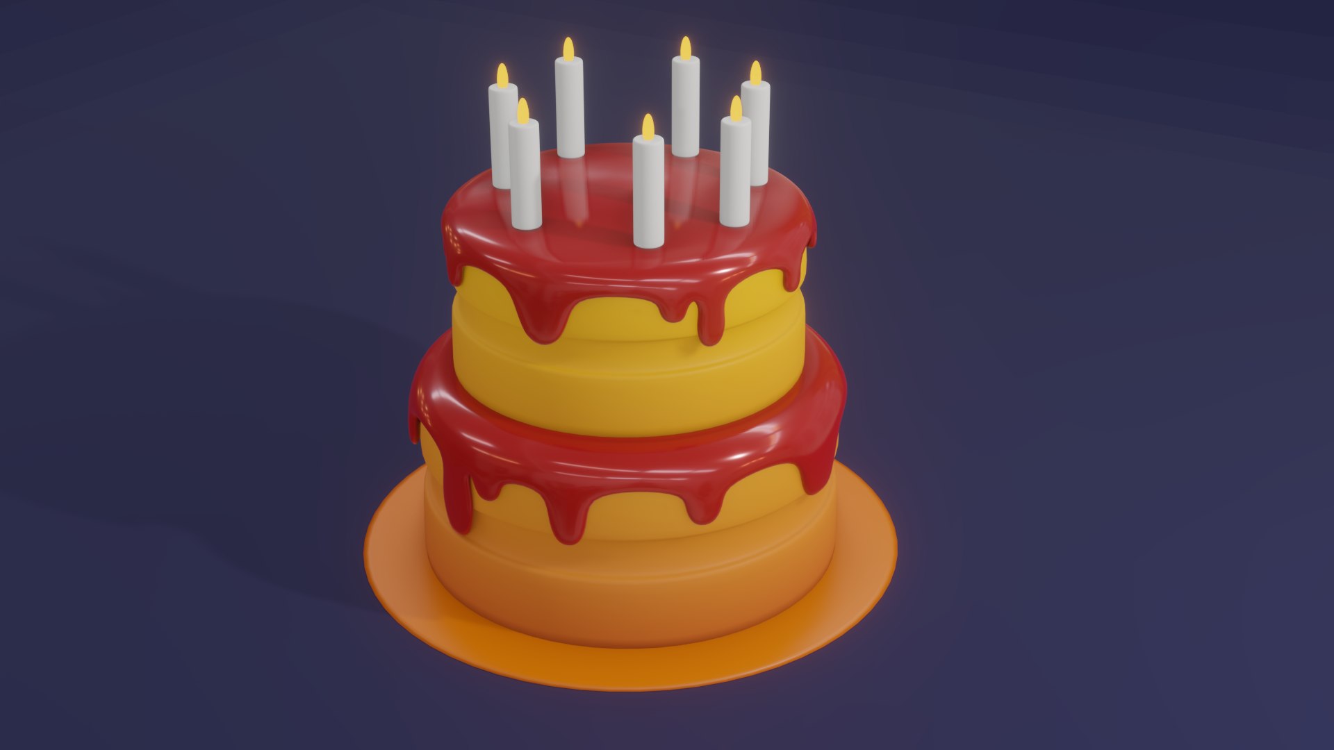 3D Model Tart Cake - TurboSquid 1944971