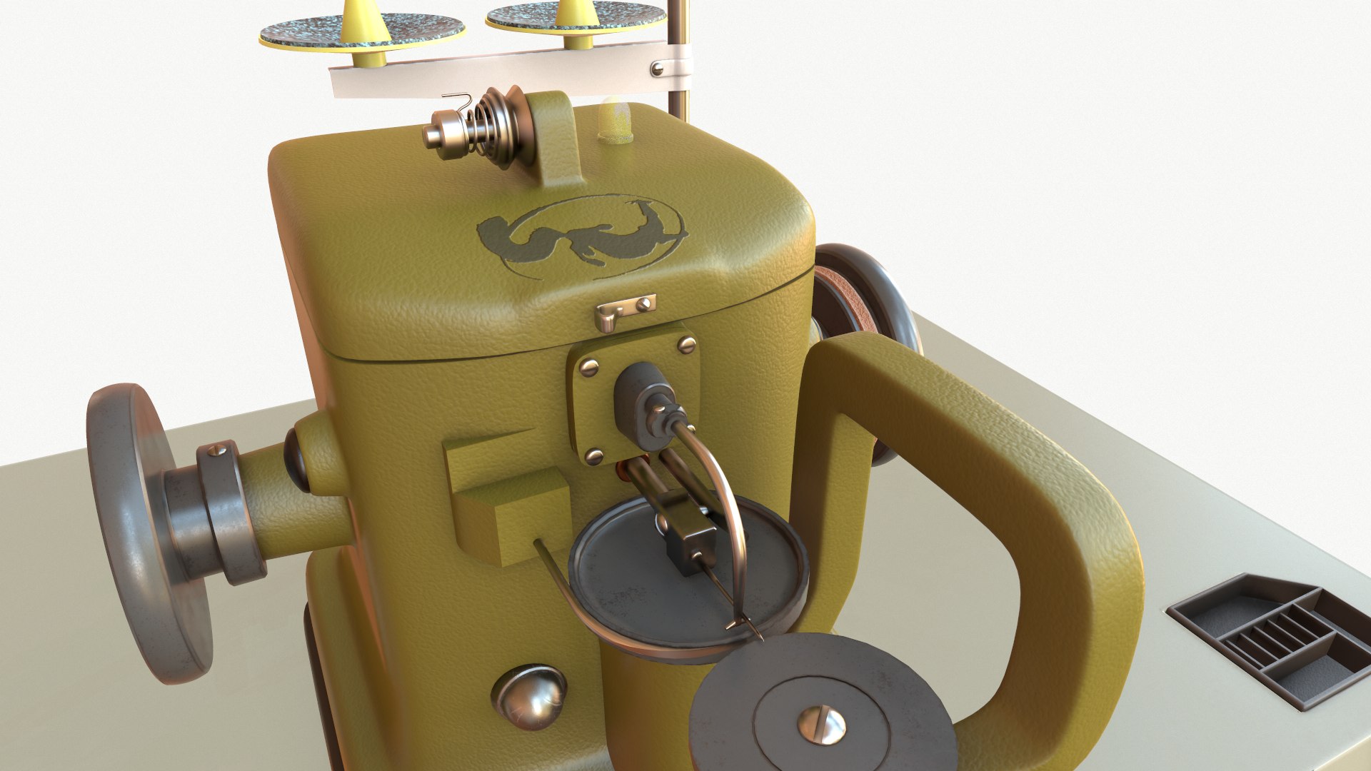 3D Fur And Leather Sewing Machine - TurboSquid 2213143