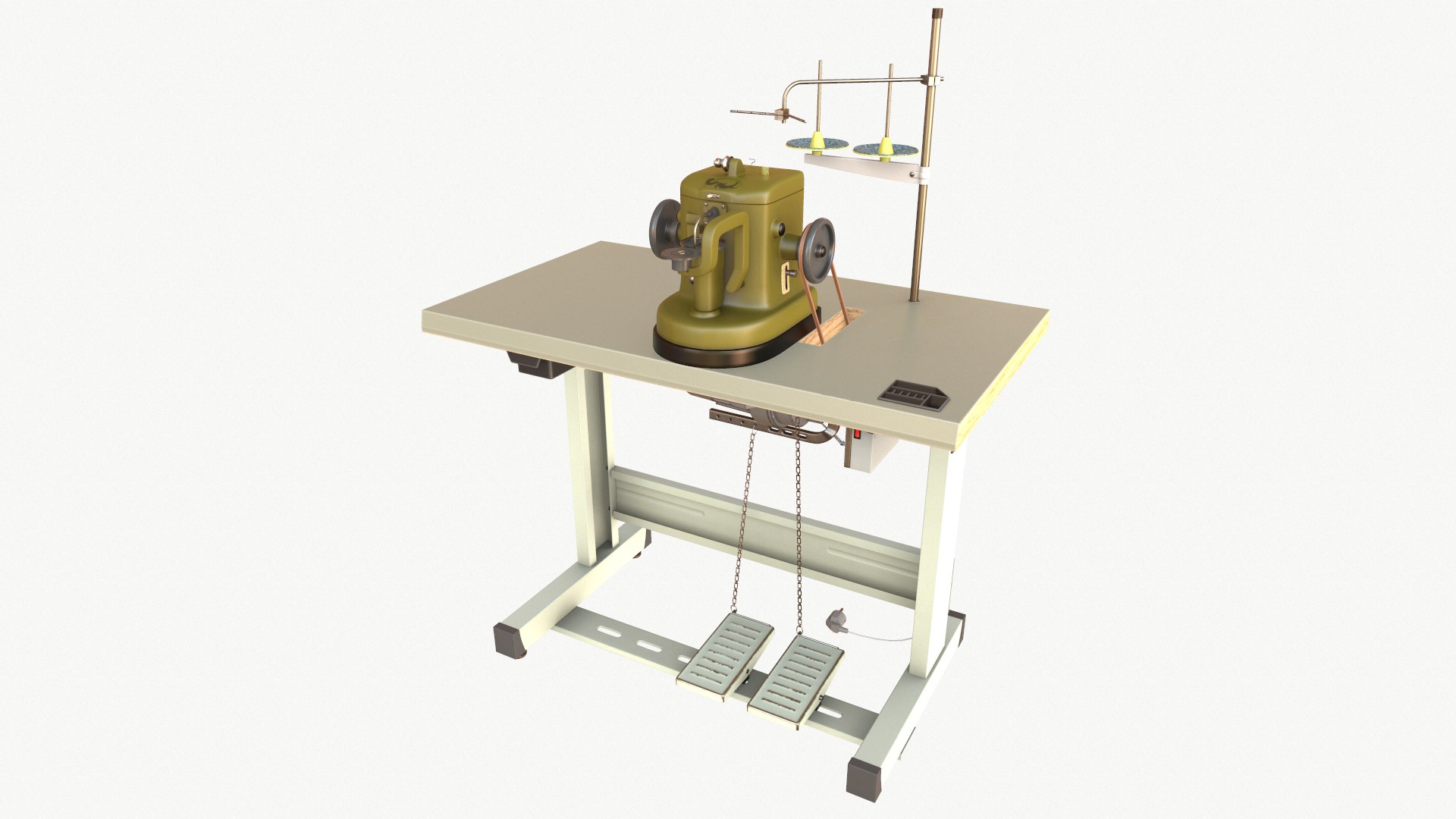 3D Fur And Leather Sewing Machine - TurboSquid 2213143