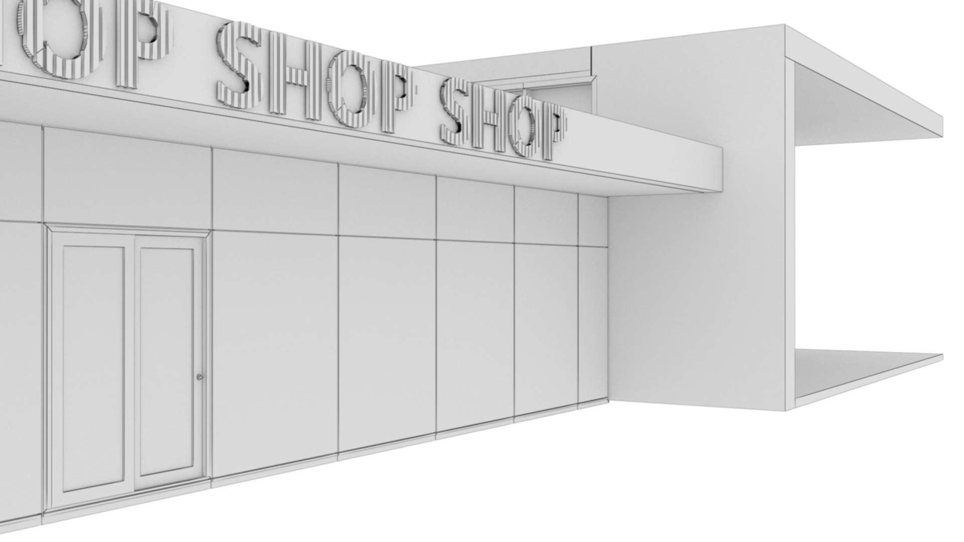 3D Model Shop Supermarket - TurboSquid 1813074