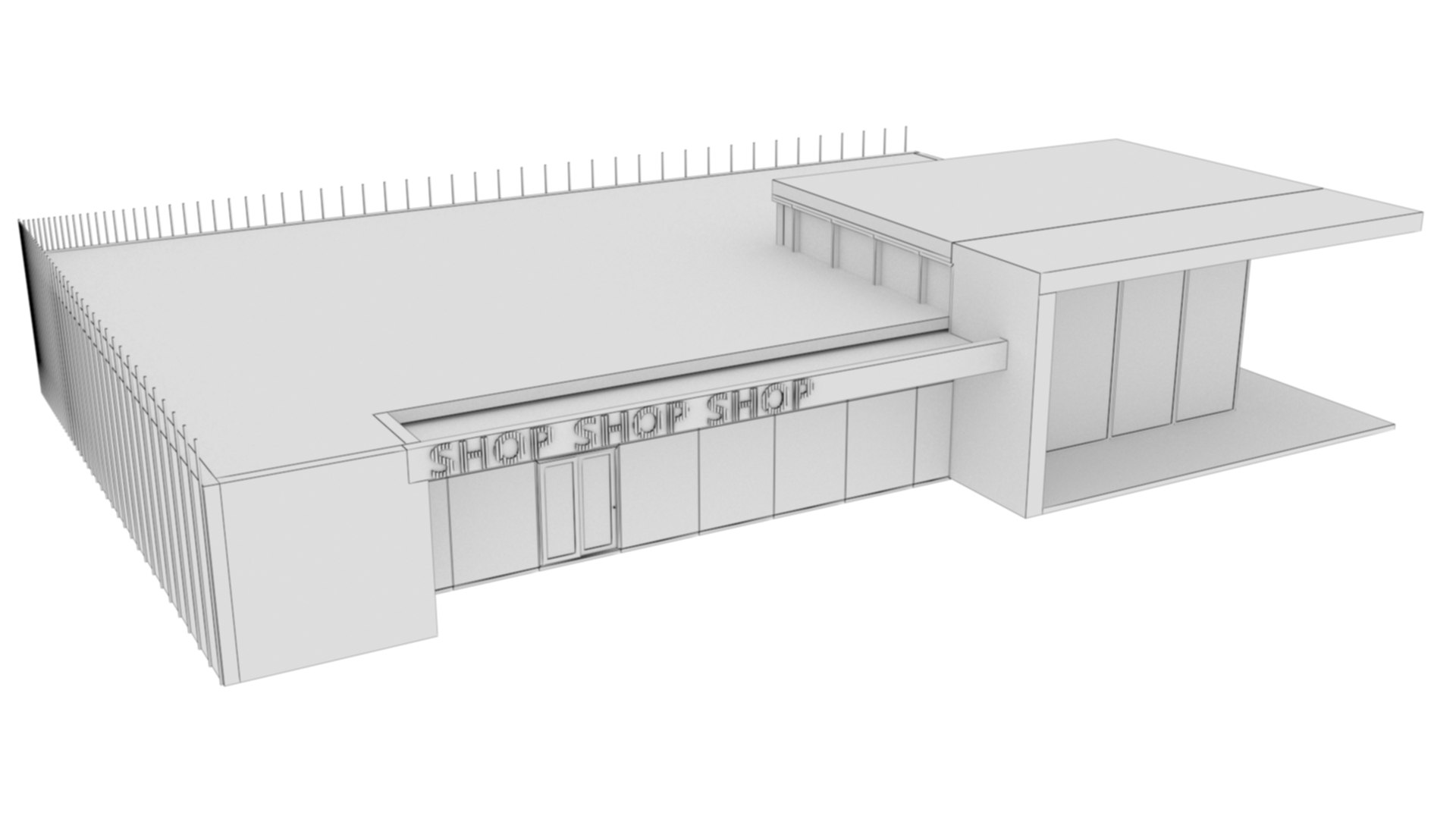 3D Model Shop Supermarket - TurboSquid 1813074