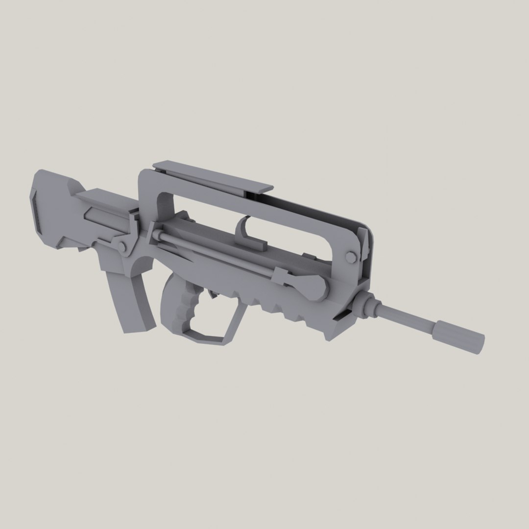 Famas Assault Rifle 3d 3ds