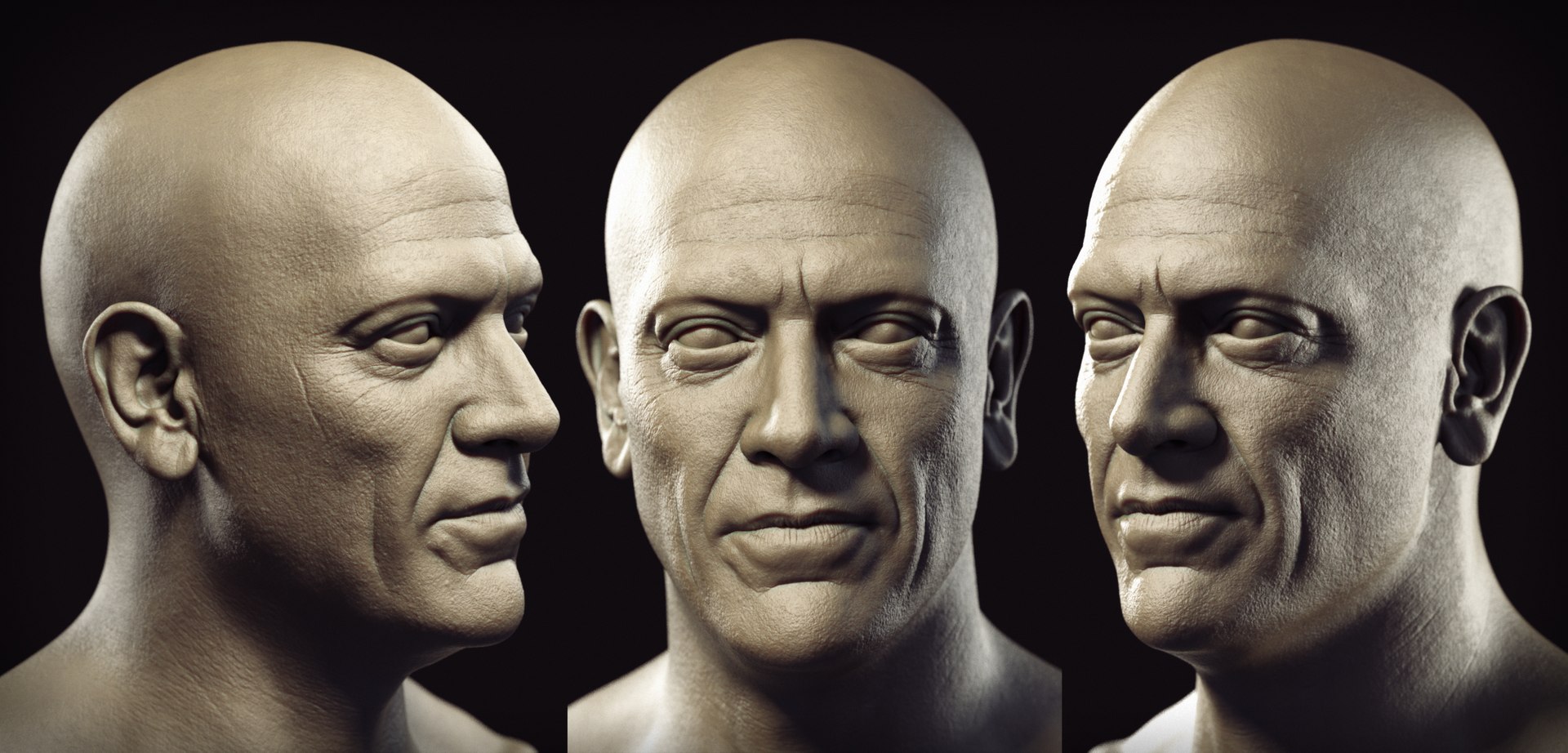 Jeffrey Dean Morgan Head 3D - TurboSquid 1425718