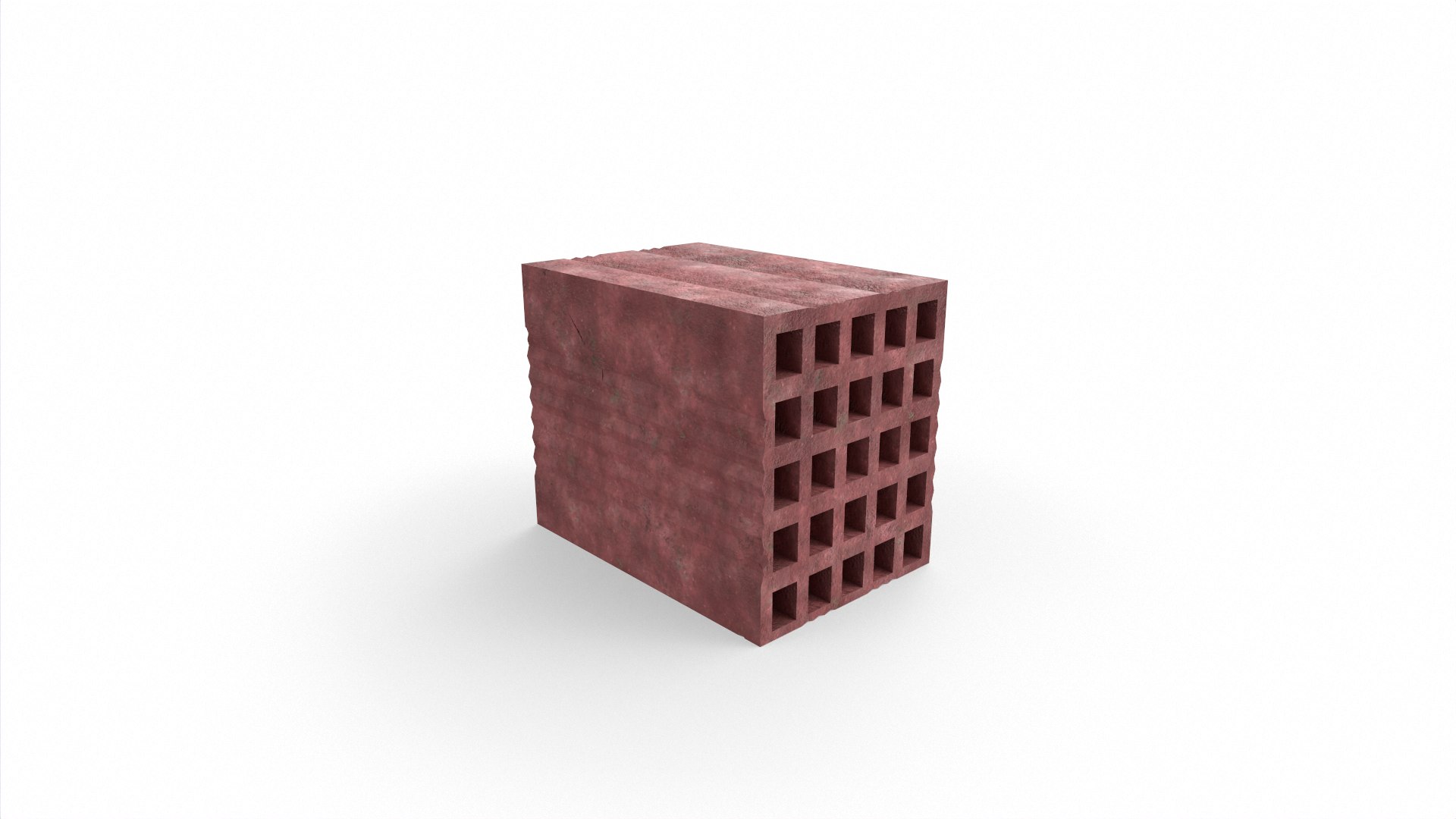 3D Red Briquette Brick - TurboSquid 1922891