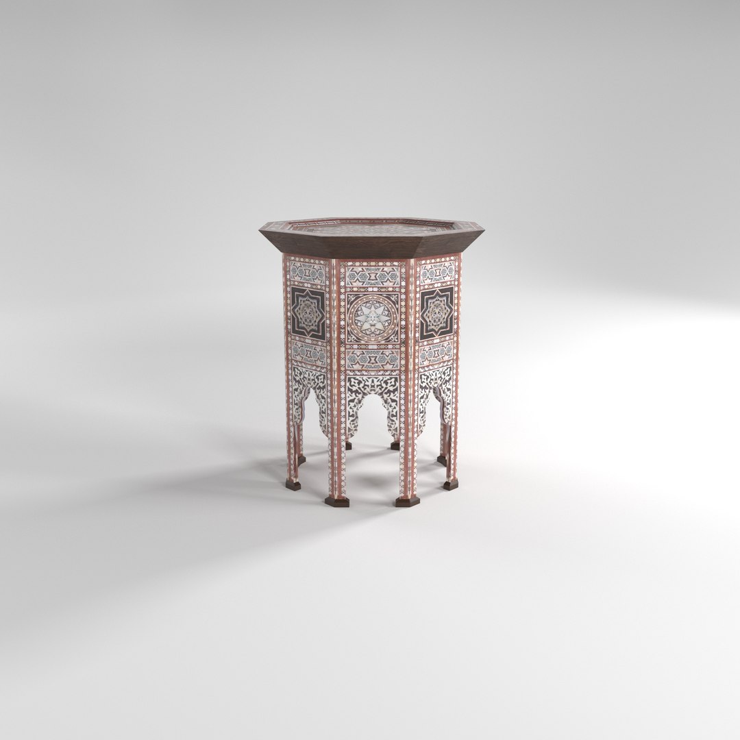 3D Arabic Side Table - TurboSquid 2054006
