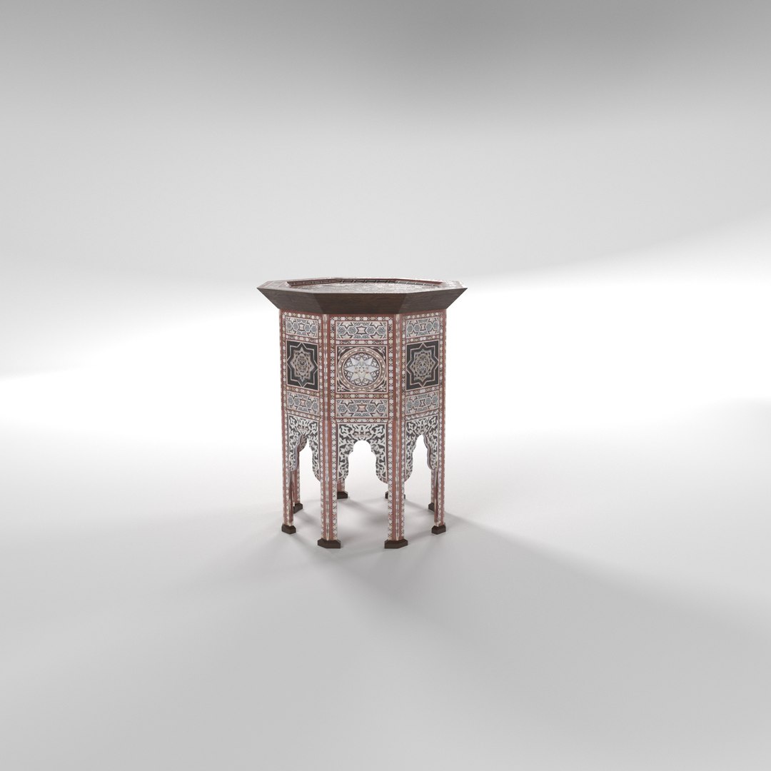 3D Arabic Side Table - TurboSquid 2054006