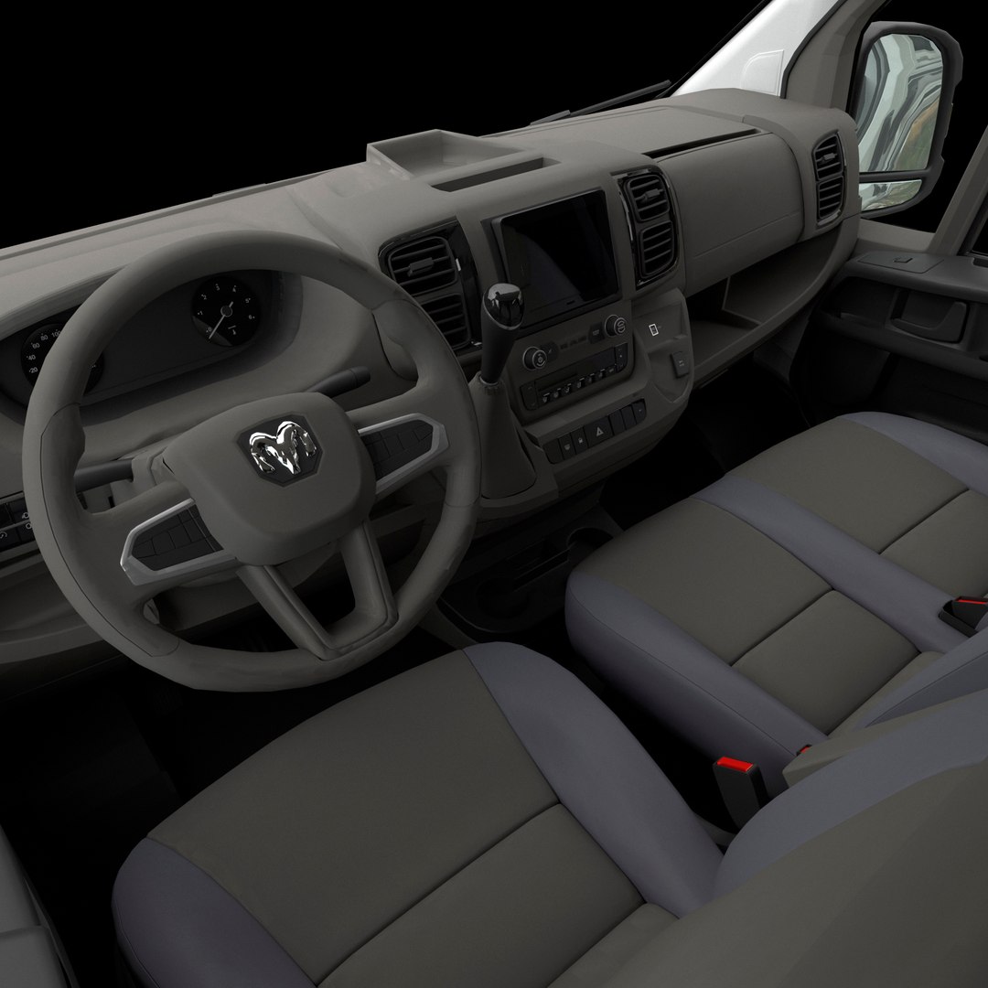 2024 Ram ProMaster L3H2 Detailed Interior 3D Model - TurboSquid 2337997